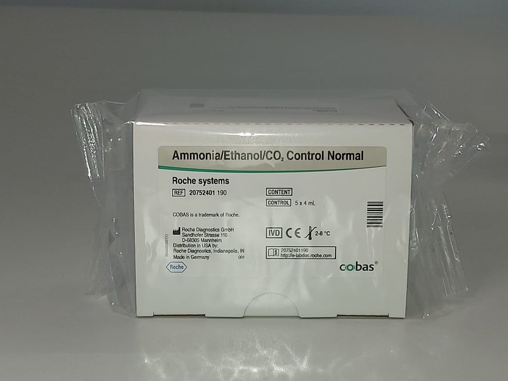 ROCHE COBAS CONTROL NH3/EtOH/CO2 Control N (5 × 4 mL) | Aldeal Lab-Tech ...